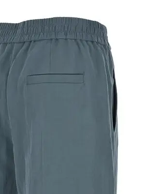 Brunello Cucinelli Loose Track Cotton Organza Pants