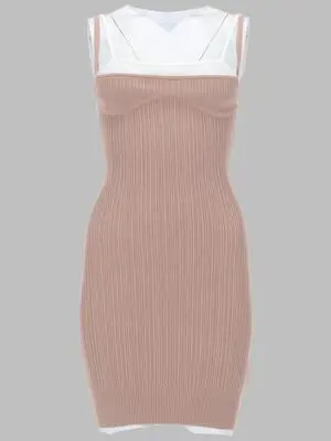 DIESEL® Abito Tank M-zandra Con Effetto Sovrapposto - Pink