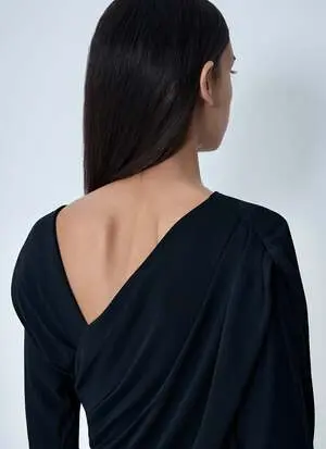 GANNI Ruched Maxi Dress