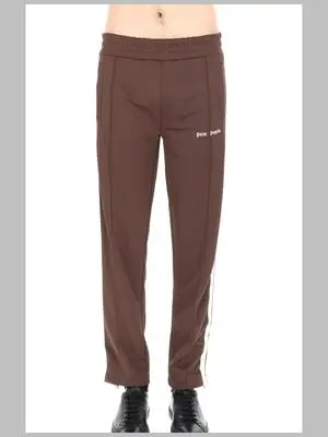 Palm Angels Pantalone Track Classic Logo - Brown