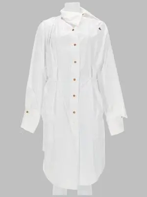 VIVIENNE WESTWOOD Abito Chemisier Drunken - White