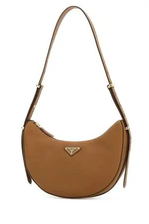 Prada Camel Leather Shoulder Bag
