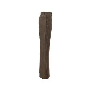 GANNI Straight Trousers - Brown