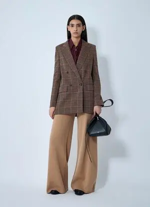 Max Mara Check Double-breasted Blazer