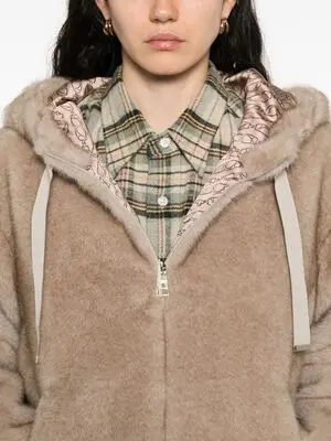 Herno Faux Fur Bomber Jacket