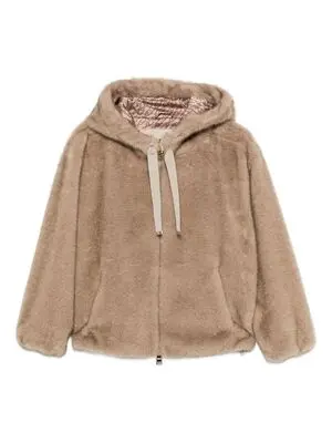 Herno Faux Fur Bomber Jacket - Multicolor