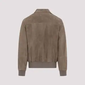 Brunello Cucinelli Leather Bomber Jacket