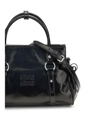 Miu Miu Leather Handbag - Black