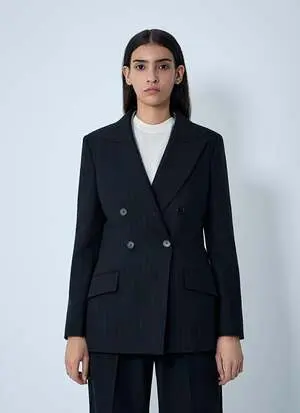 Gucci Double-breasted Blazer - Black