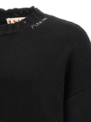 Marni Destroyed Effect Cotton Sweater