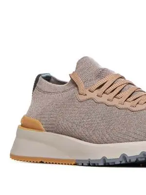 Brunello Cucinelli Runners Sneakers In Wool Knit