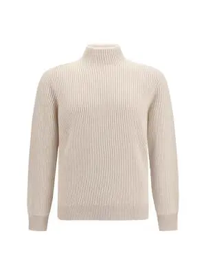Brunello Cucinelli Cashmere Turtleneck Sweater - Multicolor