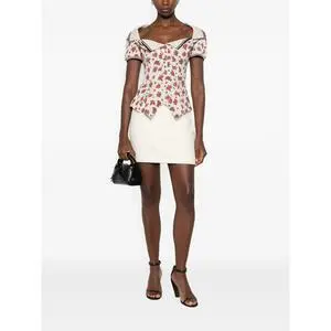Alessandra Rich Bouclé Skirt