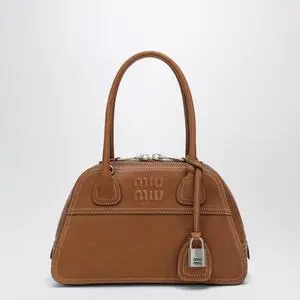 Miu Miu Caramel Vivant Small Nappa Leather Bag - Brown
