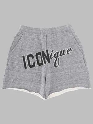 Dsquared2 Iconique Cotton Shorts - Gray