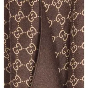 Gucci Gg Wool Jacquard Cape