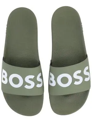 BOSS Aryeh Slider Sandal - Green