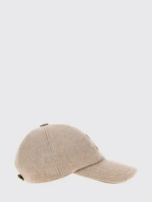 Max Mara Cashmere Baseball Cap With Embroidered Monogram