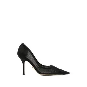 Mach & Mach Lace Stiletto Pumps - Black