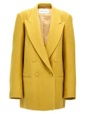 Dries Van Noten Blink Wool Blazer - Yellow