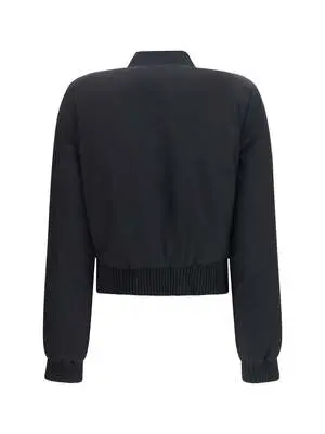 Alexander McQueen Visible Stitching Buttoned Bomber Jacket
