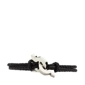 FERRAGAMO Intertwined Gancini Bracelet - Black