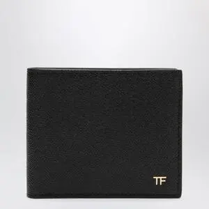 TOM FORD T-line Bi-fold Leather Wallet - Black
