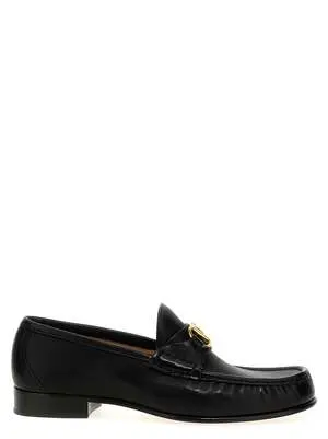 Valentino Garavani Vlogo Signature' Loafers - Black