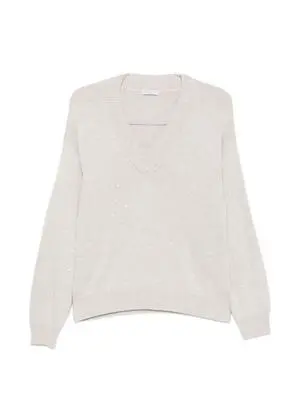 Brunello Cucinelli Cashmere And Silk Blend Sweater - Multicolor