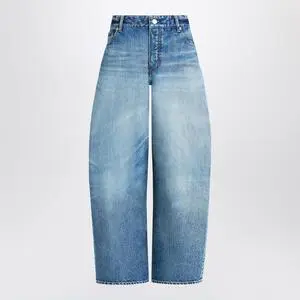 Alaïa Rodeo Trousers In Vintage Denim - Blue
