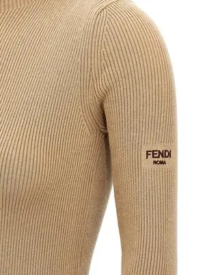 Fendi Hooded Dress - Cream