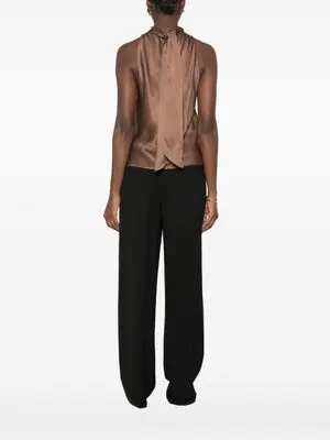 Brunello Cucinelli Silk Asymmetric Top