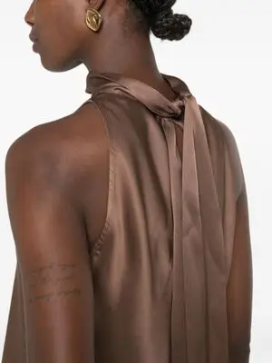 Brunello Cucinelli Silk Asymmetric Top - Multicolor