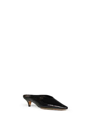 Bottega Veneta Vesta Shiny Leather Mule Pumps - Multicolor