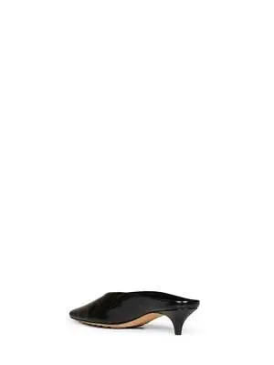 Bottega Veneta Vesta Shiny Leather Mule Pumps - Multicolor