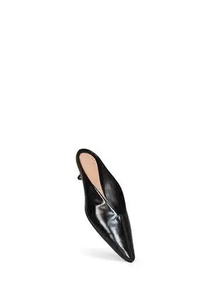 Bottega Veneta Vesta Shiny Leather Mule Pumps - Multicolor