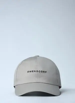 Rick Owens RICK OWENS Logo Motif Baseball Cap White