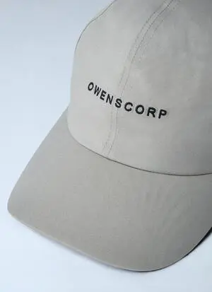Rick Owens Logo Motif Baseball Cap - White