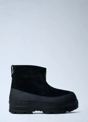 Stone Island Suede Ankle Boots - Black