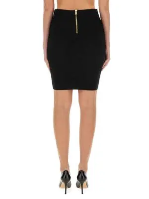 Balmain Vichy Knit Skirt