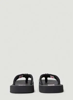 Kenzo Logo Patch Flip Flops