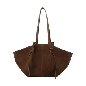 Yuzefi Large Suede Mochi Shoulder Bag
