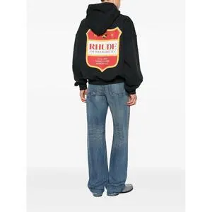 Rhude Hooded Sweatshirt - Black