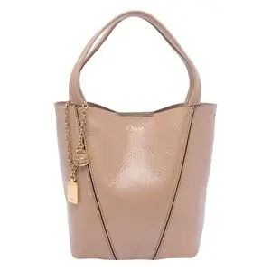 Chloé CHLOE Leather Spin Crossbody Bag Pink