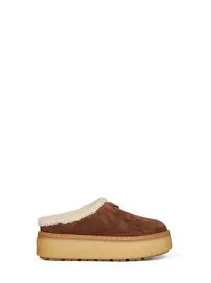 Prada Calzature Cocoa Suede Slippers - Multicolor