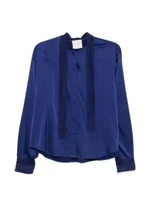 FORTE_FORTE Silk Bow-tie Shirt - Multicolor