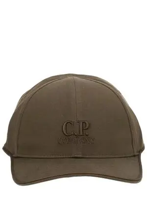 C.P. COMPANY Cappello In Gabardine Di Cotone - Green