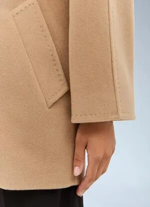 Max Mara Short 101801 Icon Coat - Cream
