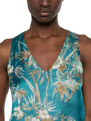 FORTE_FORTE Printed Satin Top