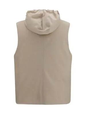 Brunello Cucinelli Wool Down Vest - Cream
